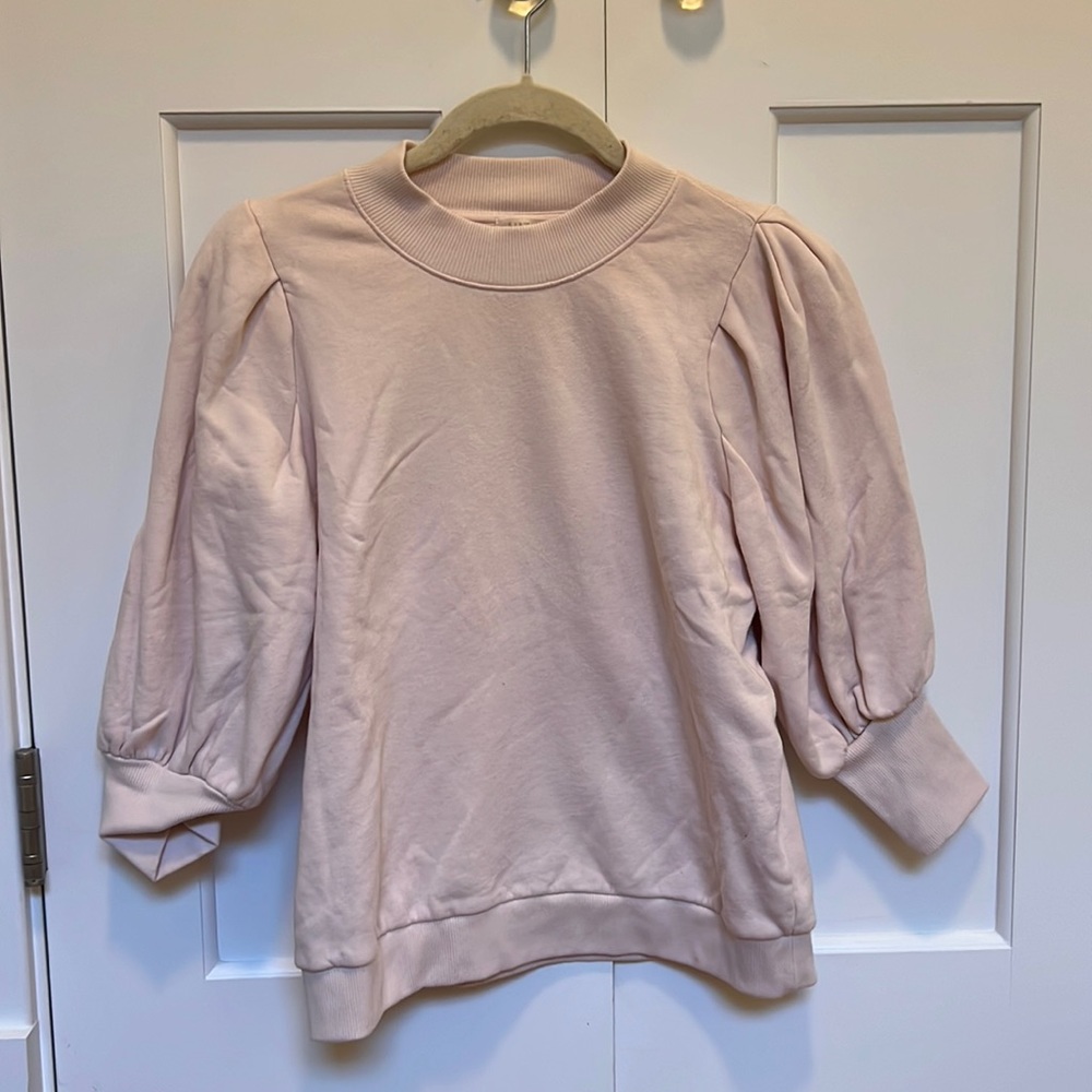 Nation Ltd Puff Sleeve Sweatshirt - Gem